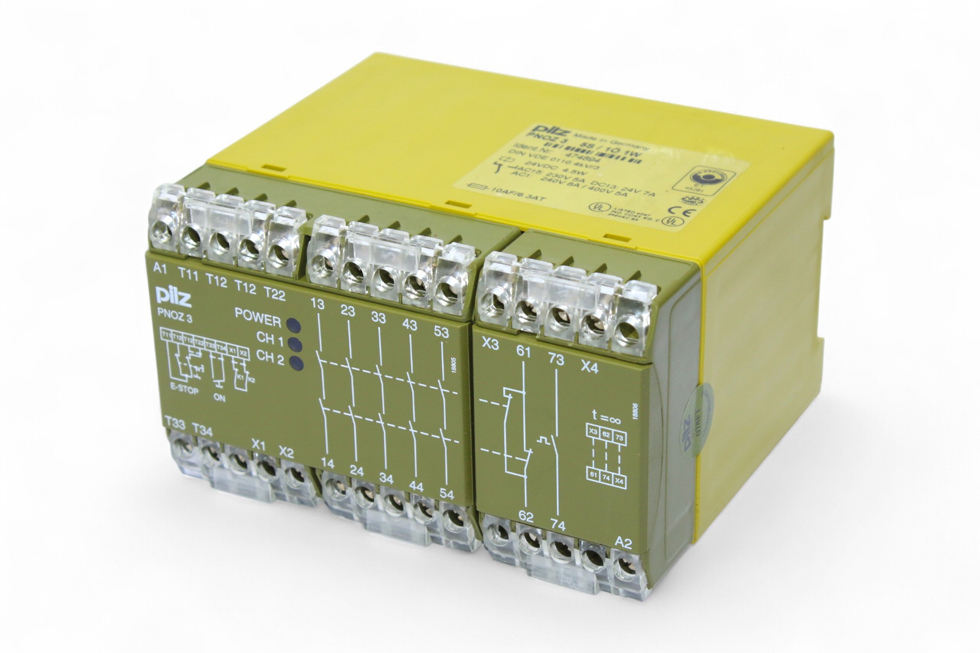 PILZ PNOZ 3 5S/1O 1W SAFETY RELAY 474894 - JA Jordan Anwar EST.