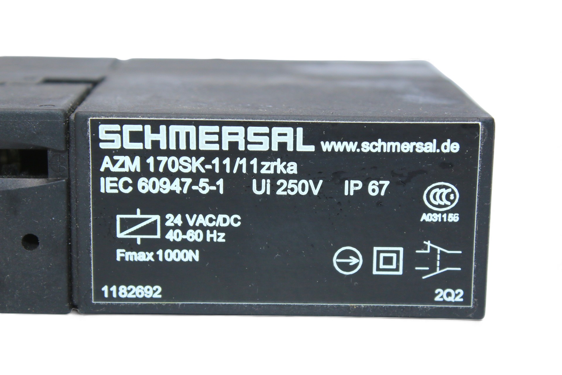 SCHMERSAL AZM 170SK-11/11ZRKA 24VAC/DC SAFETY SWITCH 101182692 - JA ...