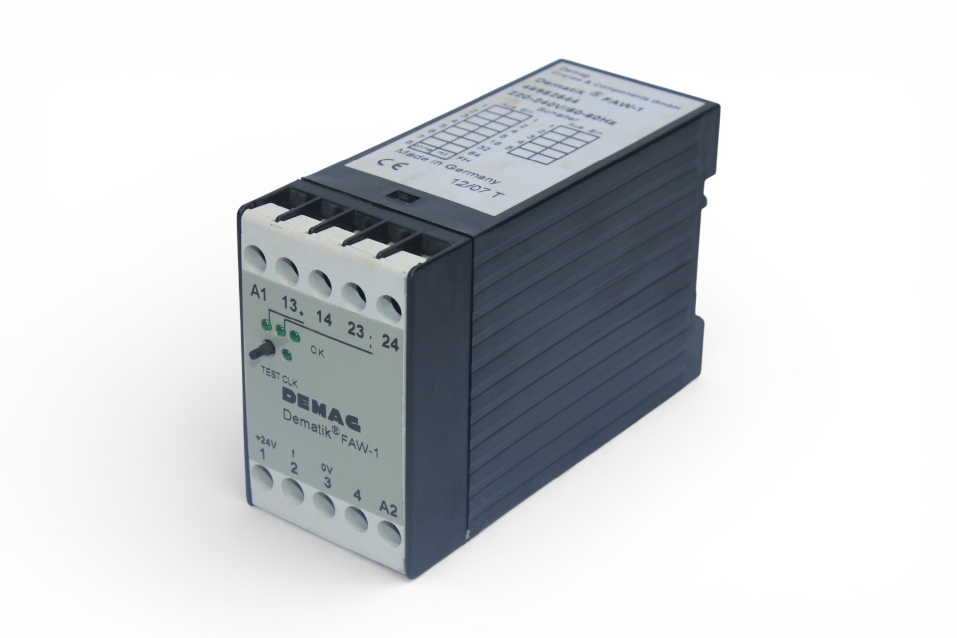 DEMAG FAW-1 OVERLOAD EVALUATOR SWITCH 46952544 (220-240V) - JA Jordan ...