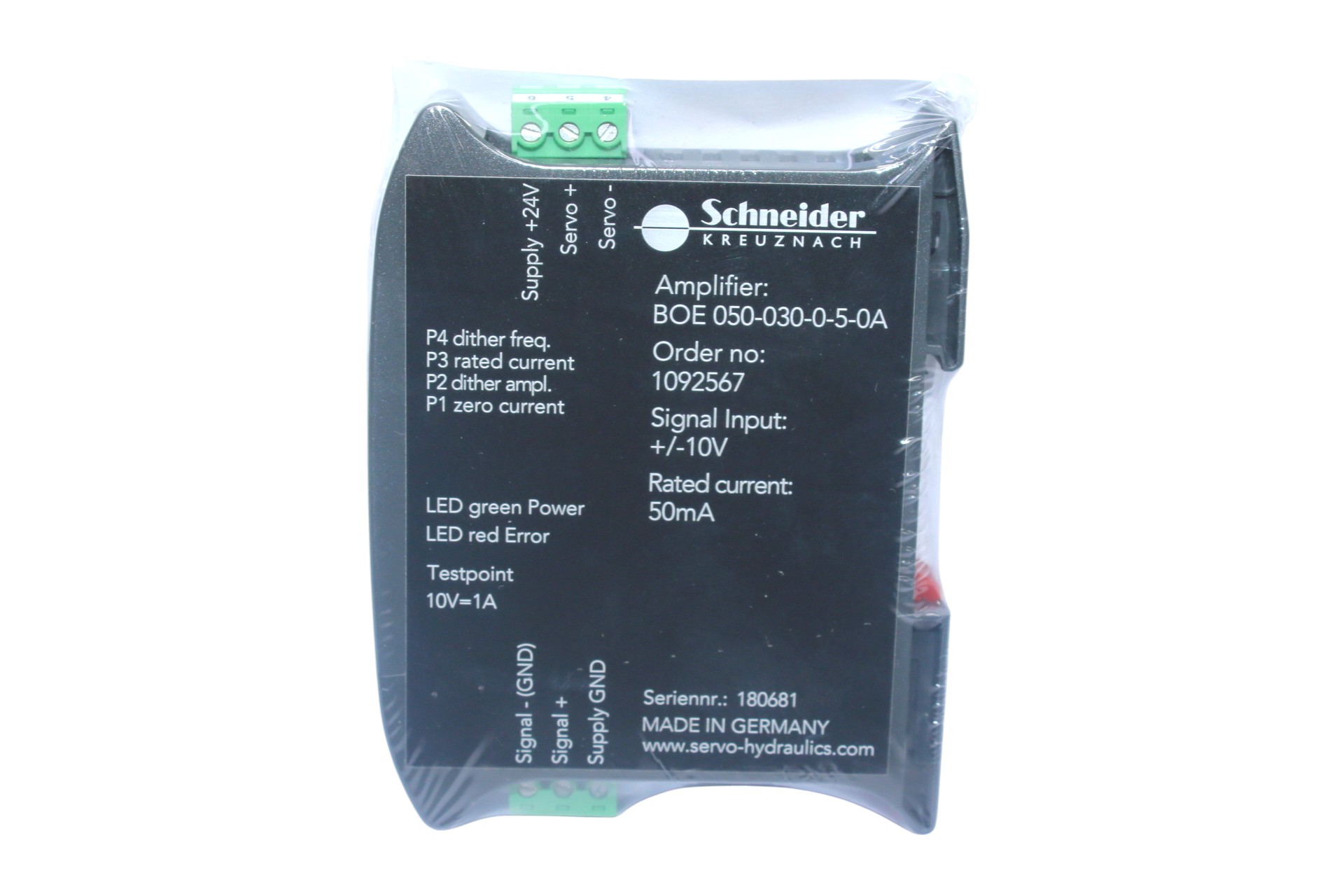 SCHNEIDER BOE 050-030-0-5-0A POWER AMPLIFIER - JA Jordan Anwar EST.