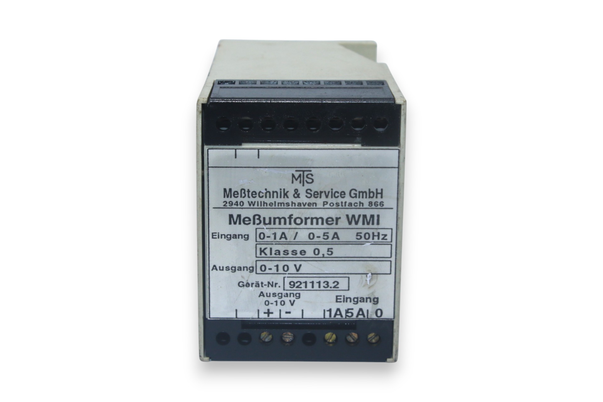 MESSTECHNIK & SERVICE GMBH WMI TRANSMITTER - JA Jordan Anwar EST.